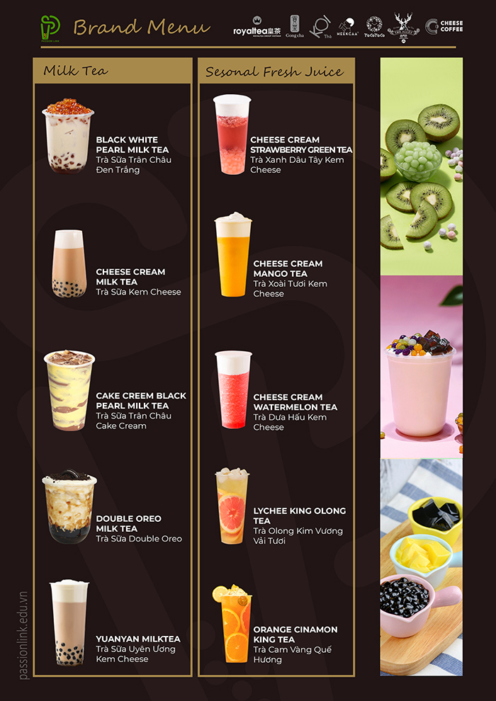 KHOÁ HỌC PHA CHẾ TRÀ SỮA THƯƠNG HIỆU - PROFESSIONNAL MILKTEA COURSE